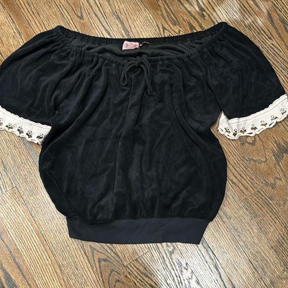 Juicy Couture | Tops | Juicy Couture Terry Crop Top | Poshmark